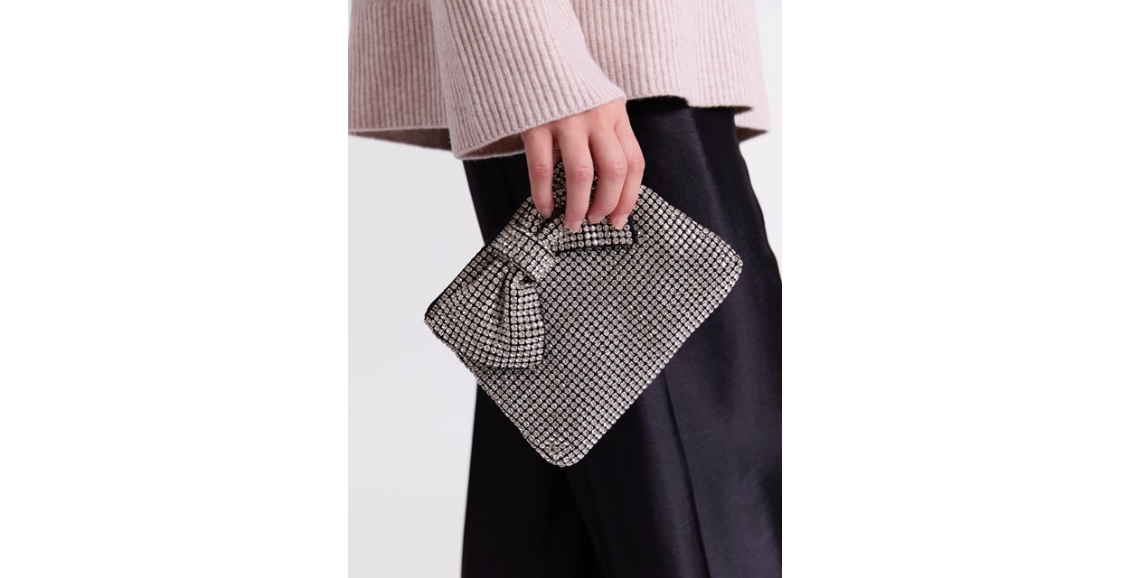Bow veske Silver | MATCH nettbutikk