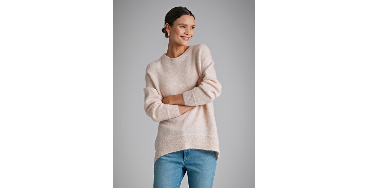 Acielle genser Beige Melange | MATCH nettbutikk