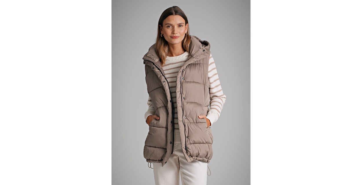 Pernille vest Taupe Gray | MATCH nettbutikk