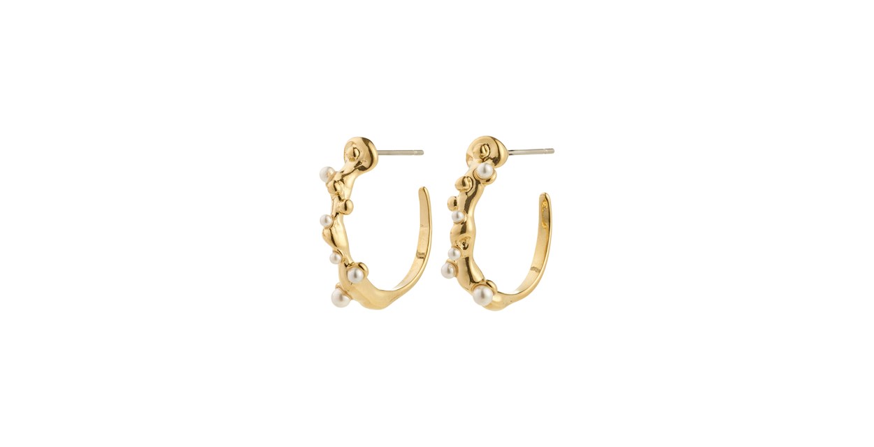 Hadley Earrings Gold-Plated Old Gold | MATCH nettbutikk