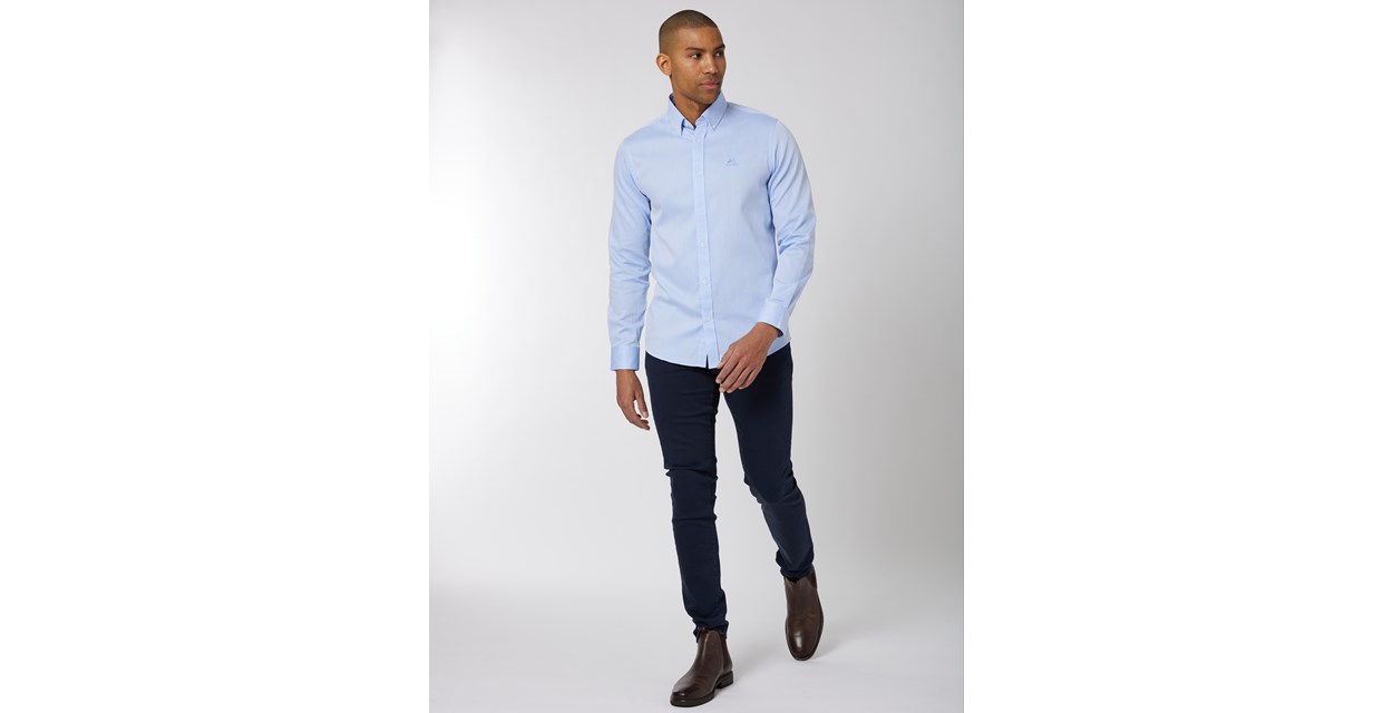 Peretti skjorte - slim fit Vista Blue | MATCH nettbutikk