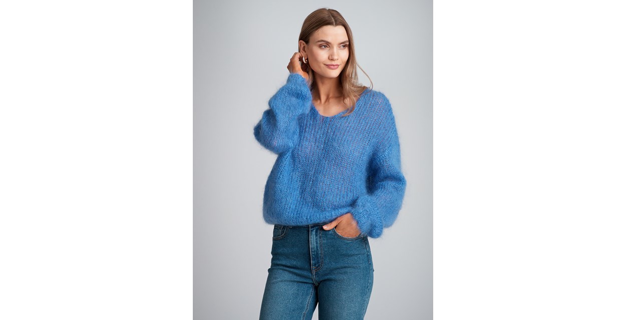 Stina genser Blue Bonnet | MATCH nettbutikk