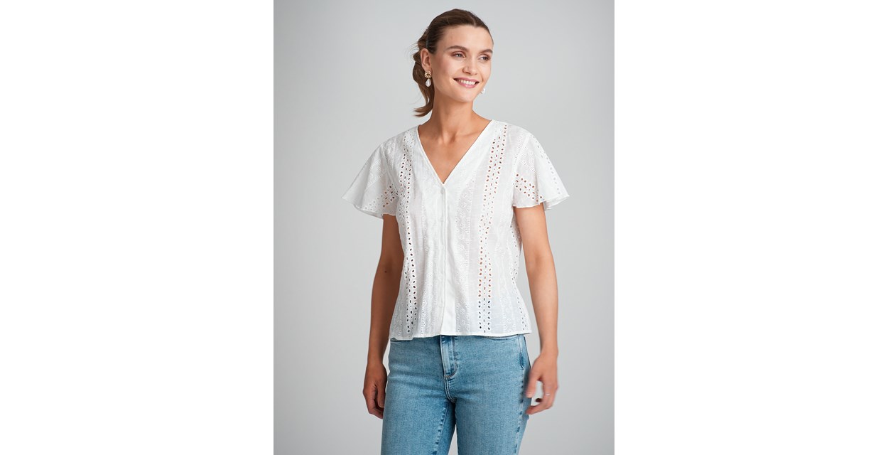 Alba topp Bright White | MATCH nettbutikk