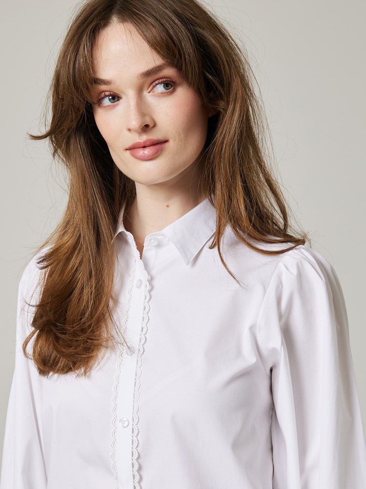 Johanna skjorte Bright White | MATCH nettbutikk