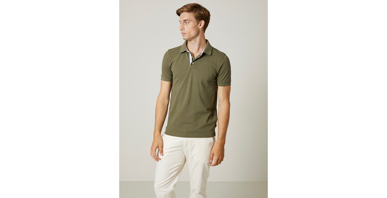 Mitch pique Dusty Olive | MATCH nettbutikk