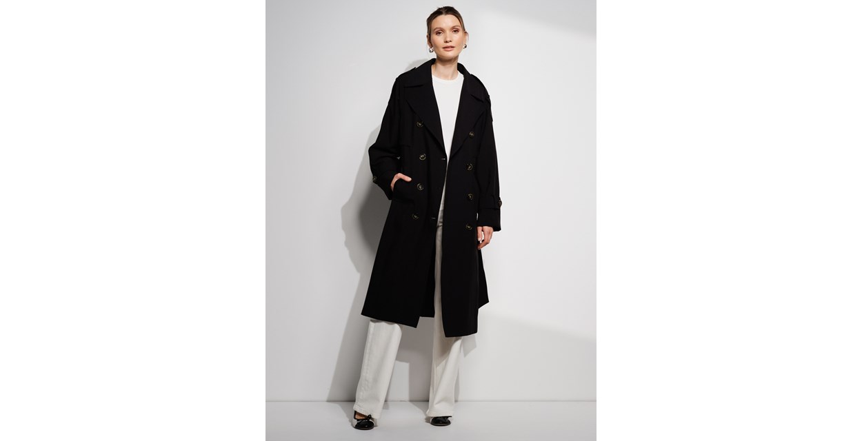 Fride trenchcoat Black | MATCH nettbutikk