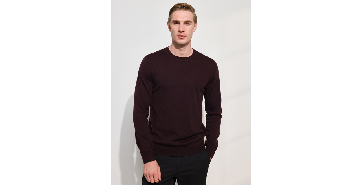 Berto merino genser Puce | MATCH nettbutikk