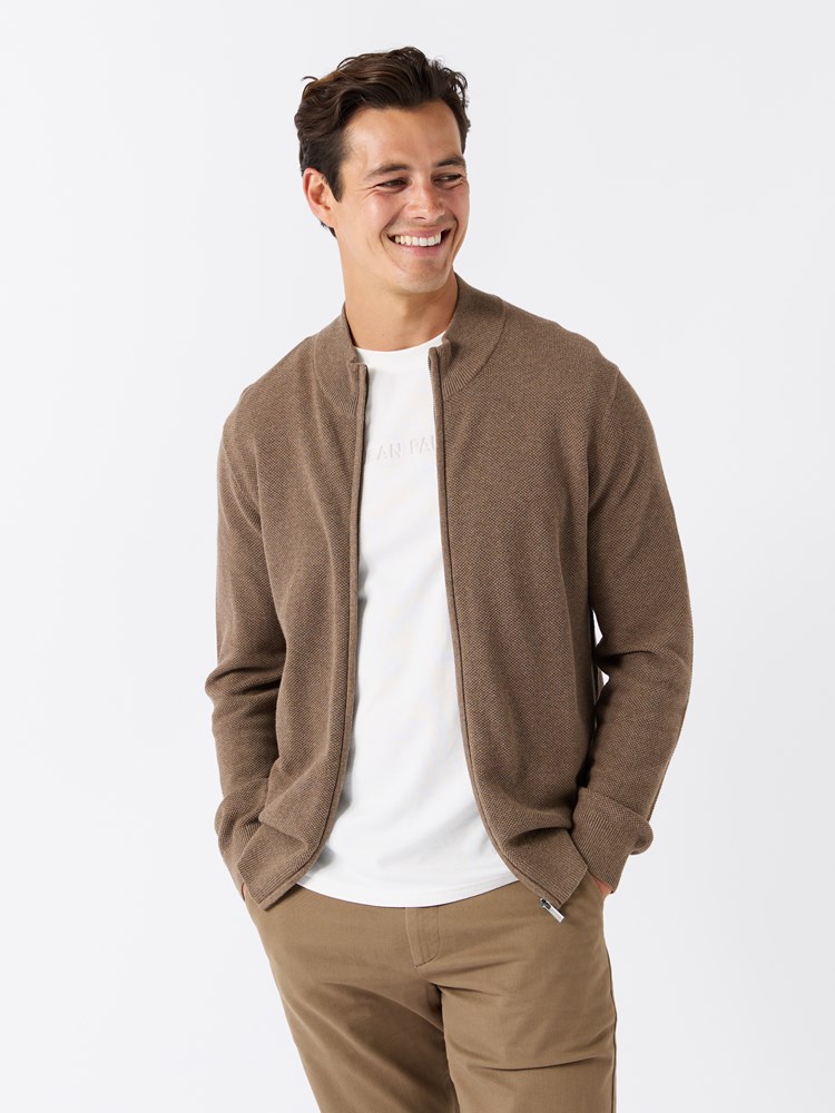 Terry cardigan Shitake | MATCH nettbutikk