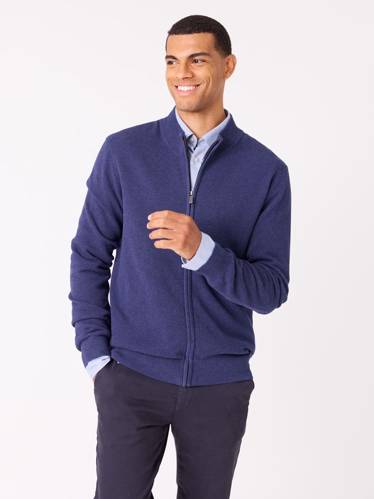 Terry cardigan Peacoat | MATCH nettbutikk