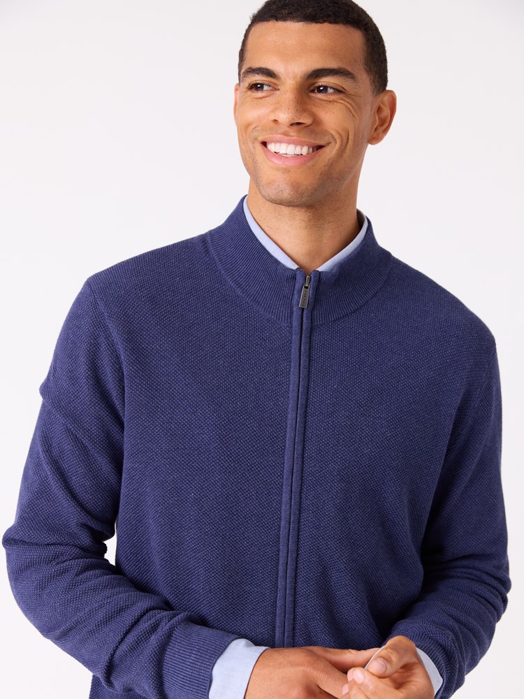 Terry cardigan Peacoat | MATCH nettbutikk