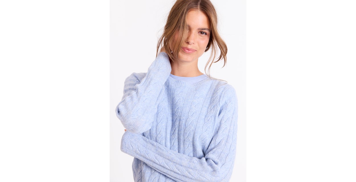 Alix genser Chambray Blue | MATCH nettbutikk