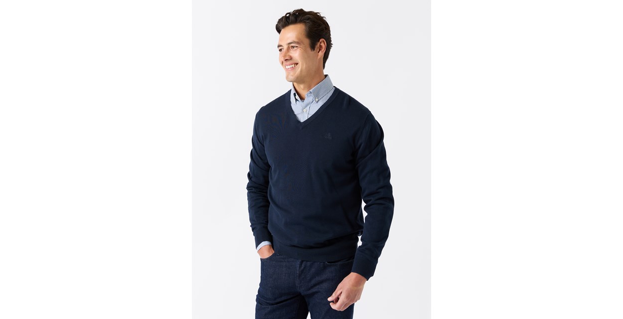 Gerard v-neck Sky Captain | MATCH nettbutikk