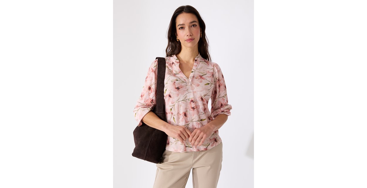 Valensia printet lintopp Peach Whip | MATCH nettbutikk