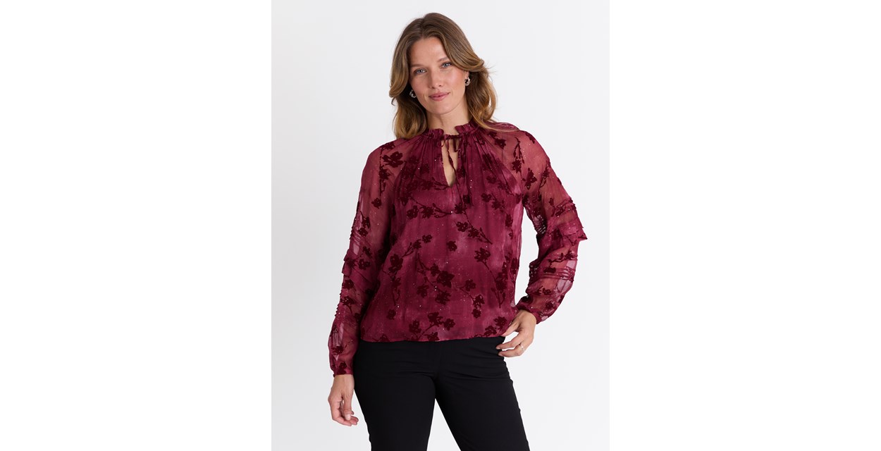 Andrea bluse Burgundy | MATCH nettbutikk